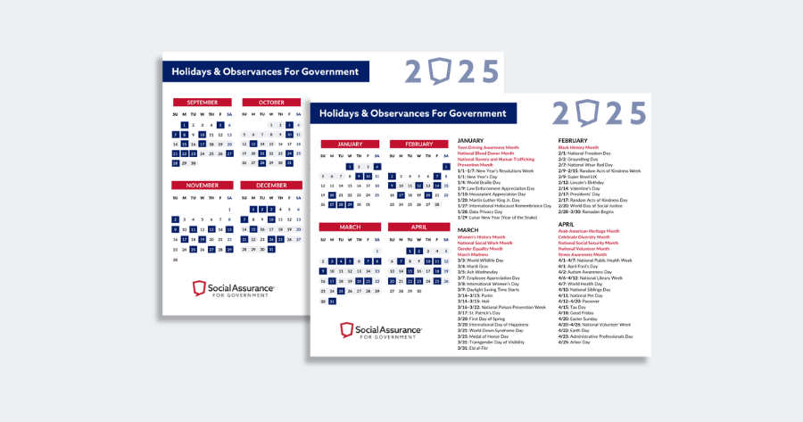 Downloadable: 2025 Holidays & Observances for Government Social Media ...